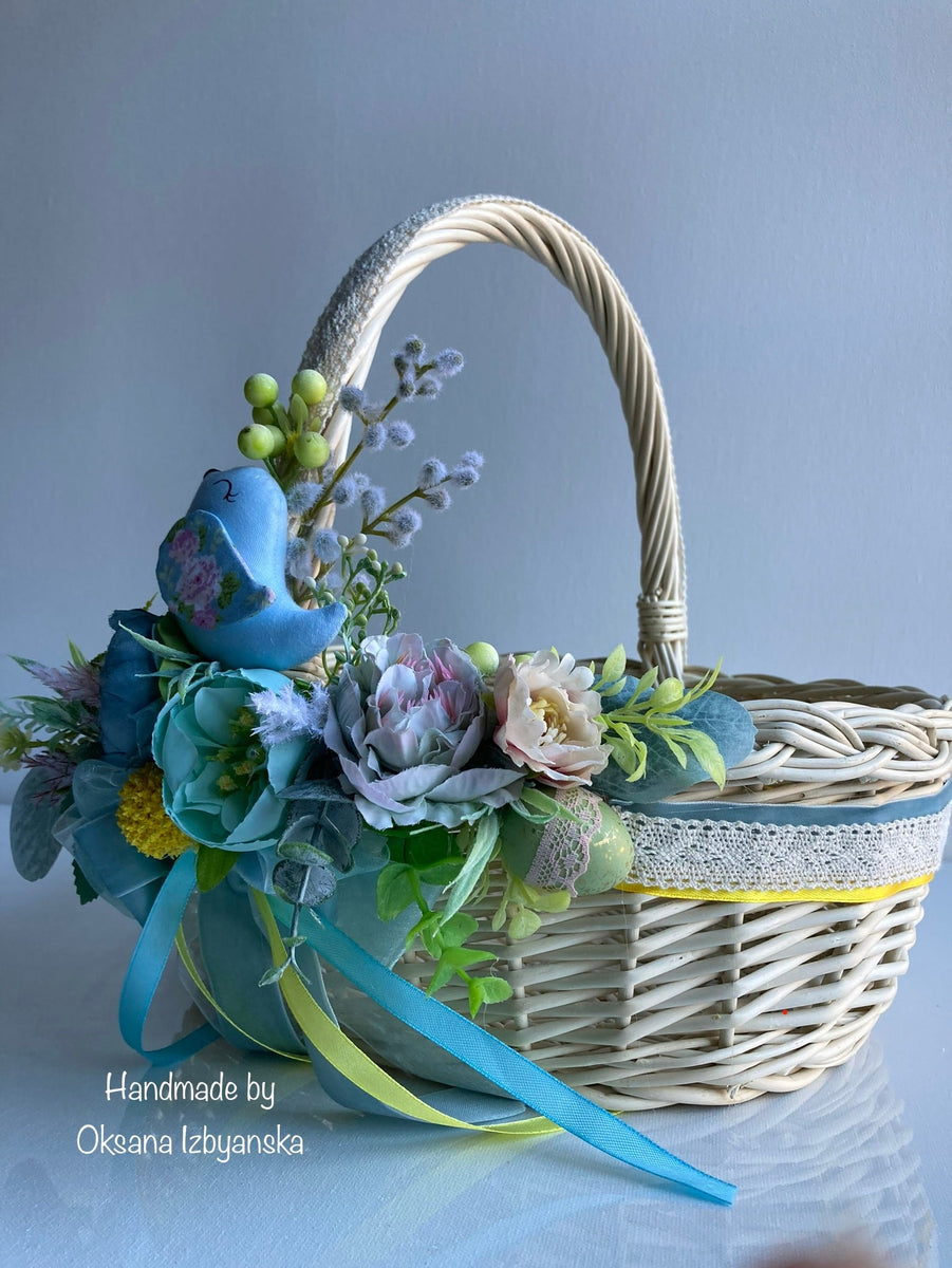 Designer Easter Basket “Singing Bird “ collection / adult – UAartsy